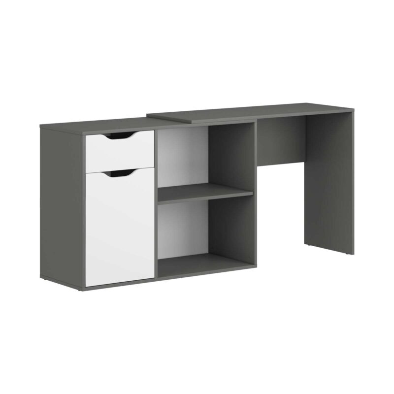 Masă de Birou Transformer Spacy 2 Grafit/White Ecohome.md