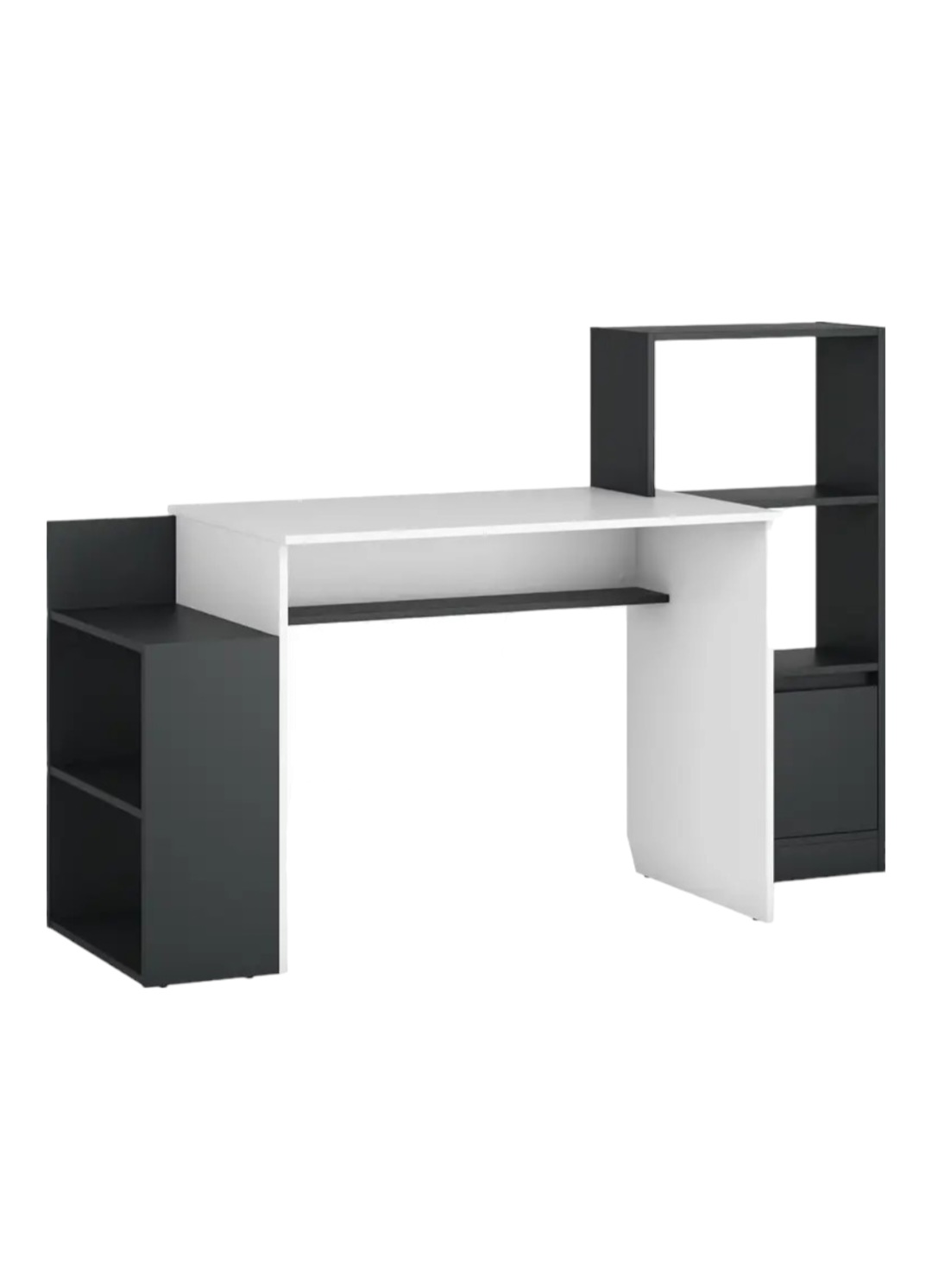Masă de Birou Table 2 Graphite/White | Moldova Ecohome.md